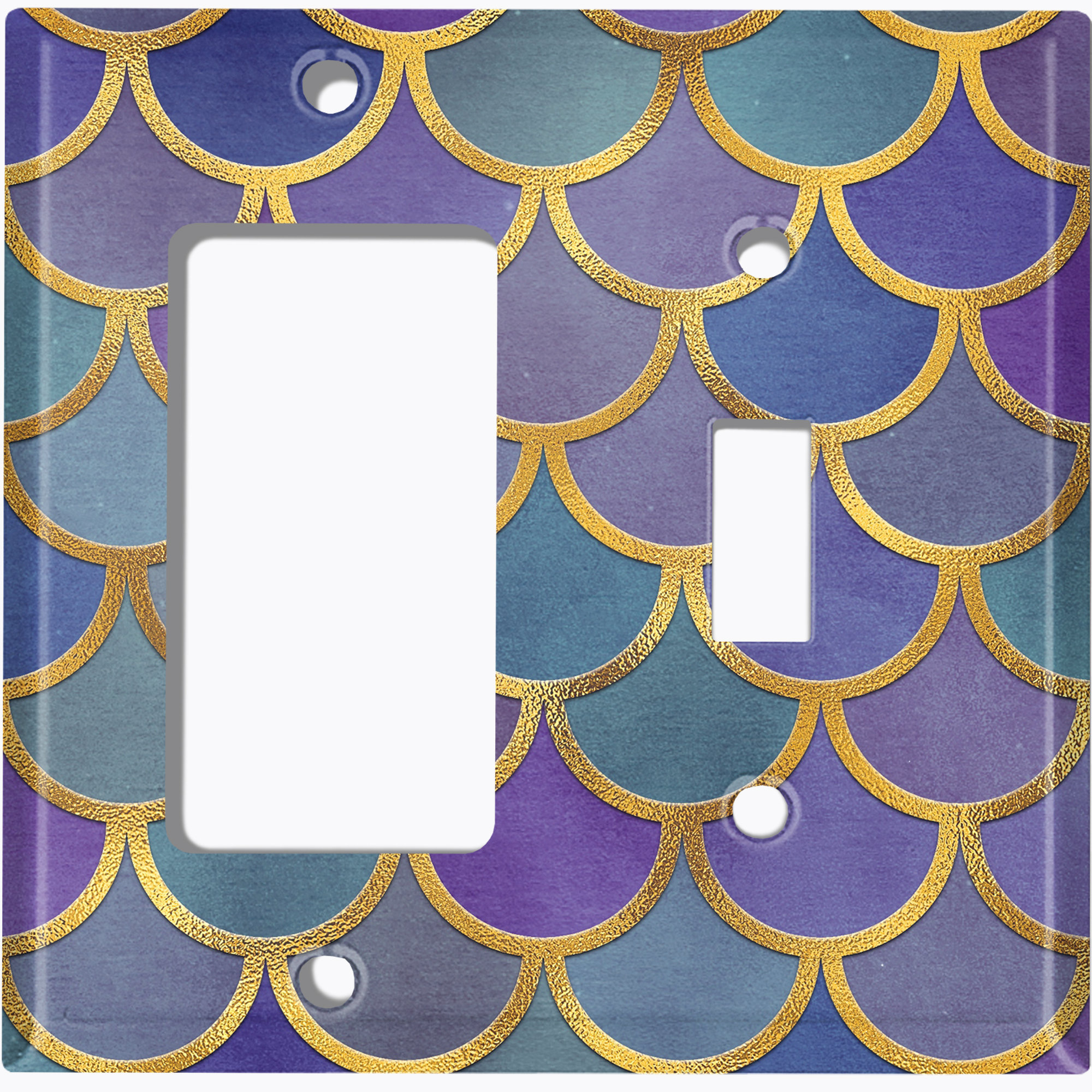WorldAcc Patterned 2 - Gang Standard Combination Wall Plate | Wayfair