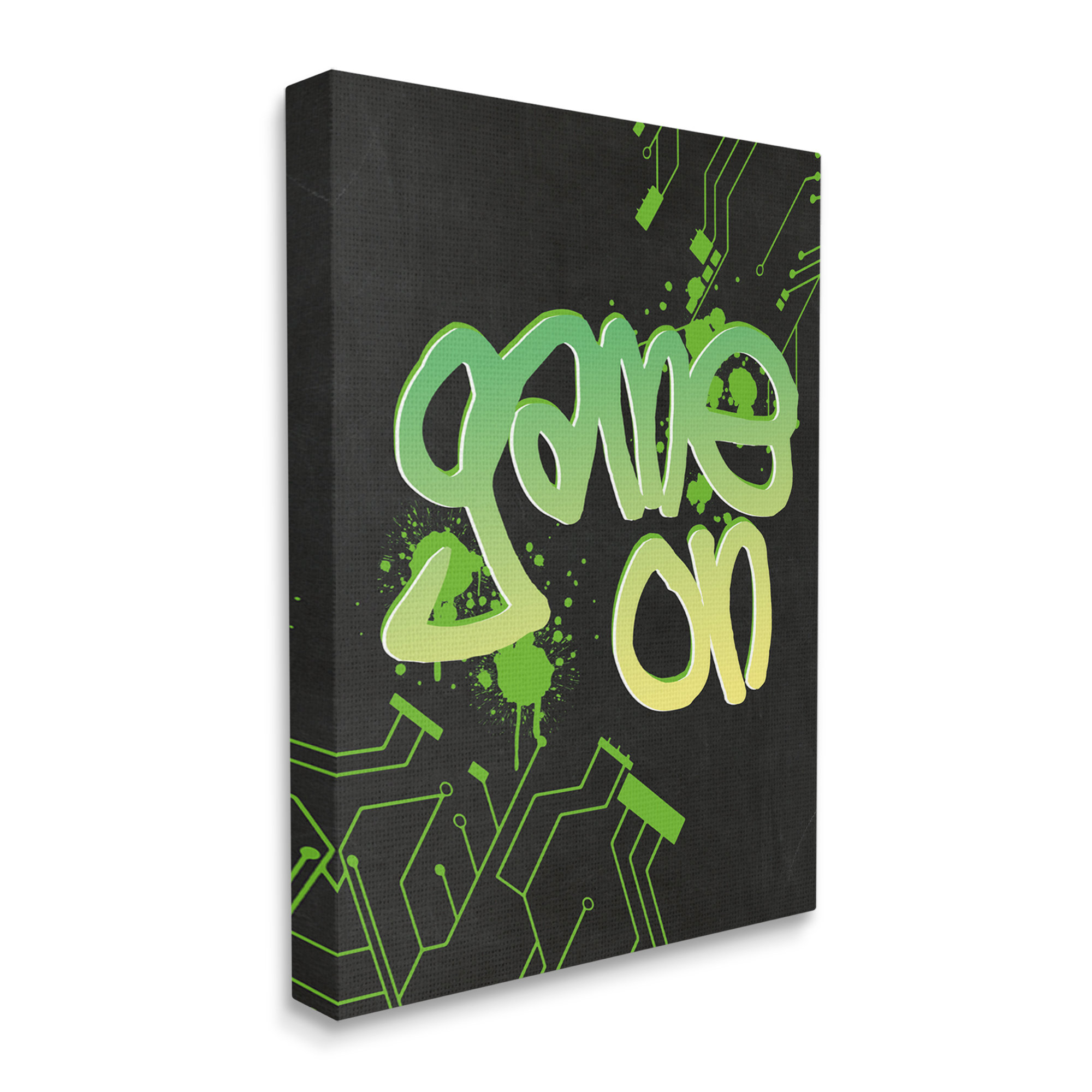 Trinx Urban Game On Abstraction On Canvas by Amanda Murray Print | Wayfair
