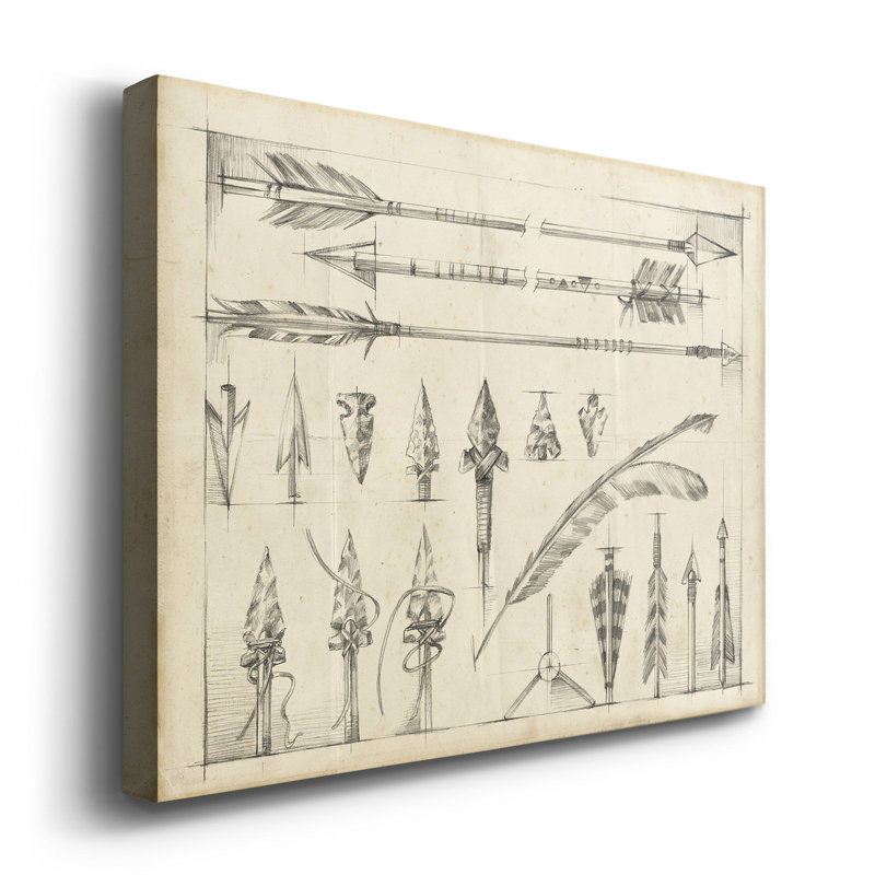 Union Rustic Arrow Schematic I - Print | Wayfair