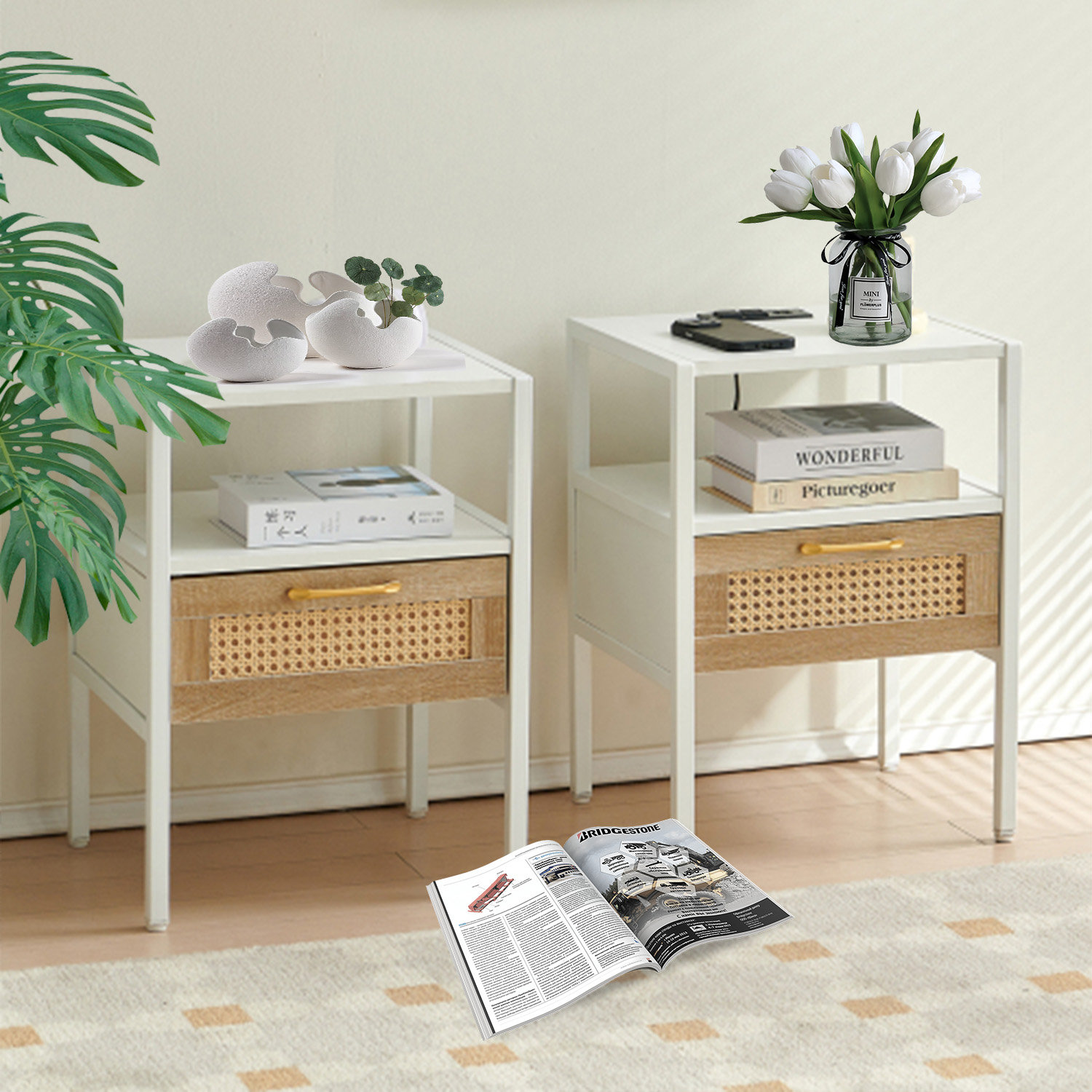Bay Isle Home™ Afsa End Table with Power Outlet & USB Ports | Wayfair