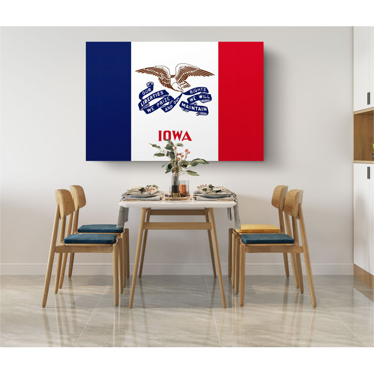 Red Barrel Studio® Iowa State Flag USA Flags Edition Canvas Wall Art ...