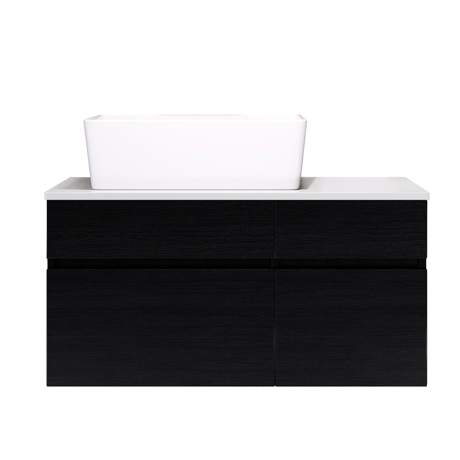 Ebern Designs 31.5 Inches Floating Bathroom Vanity With Vessel Sink ...