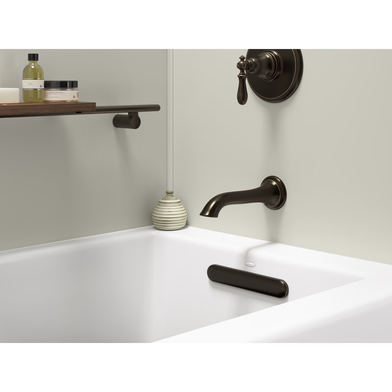 Kohler Underscore® 60" x 30" Rectangular Alcove Soaking Bathtub with ...