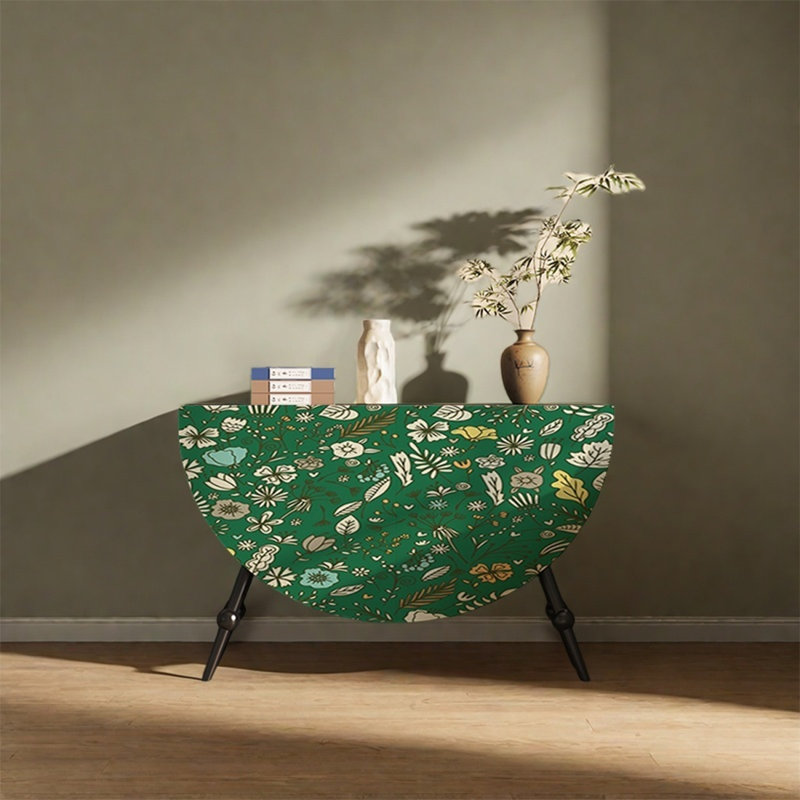 INVOJU Two Tier Storage Cabinet with Walnut Frame | Wayfair