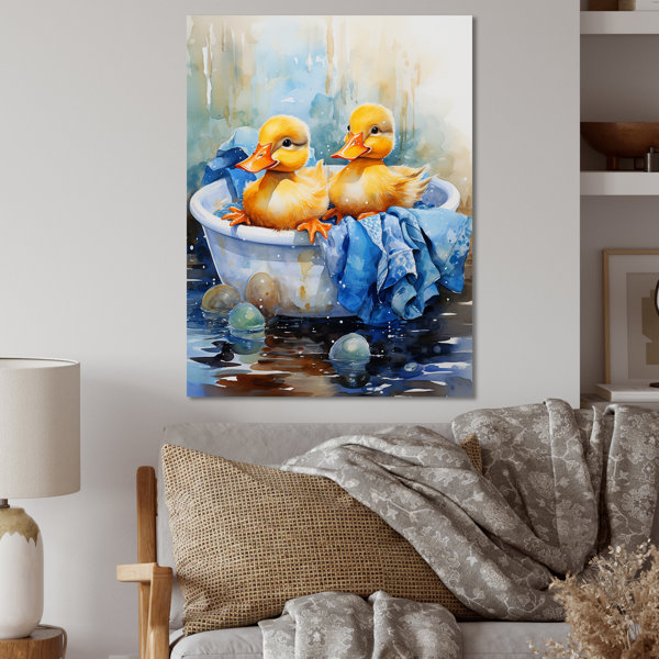 Trinx Laundry Dancing Duck Detergent 2 - Laundry Metal Wall Art | Wayfair