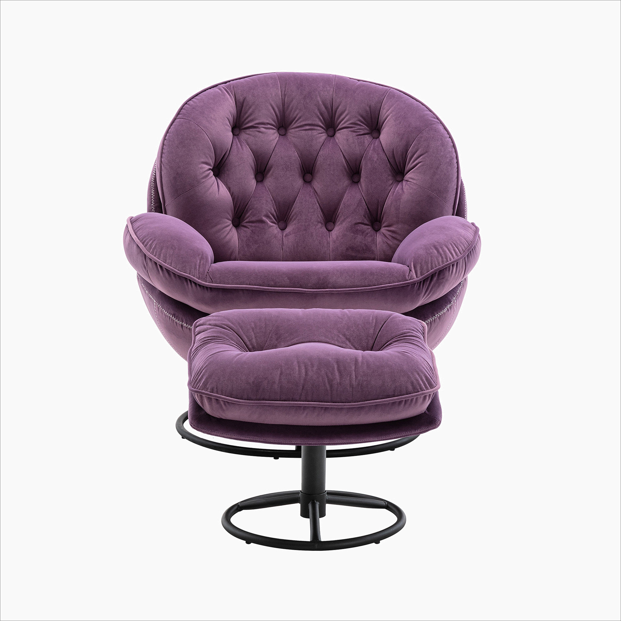 Red Barrel Studio® Accent chair TV Chair Living room Chair with Ottoman ...