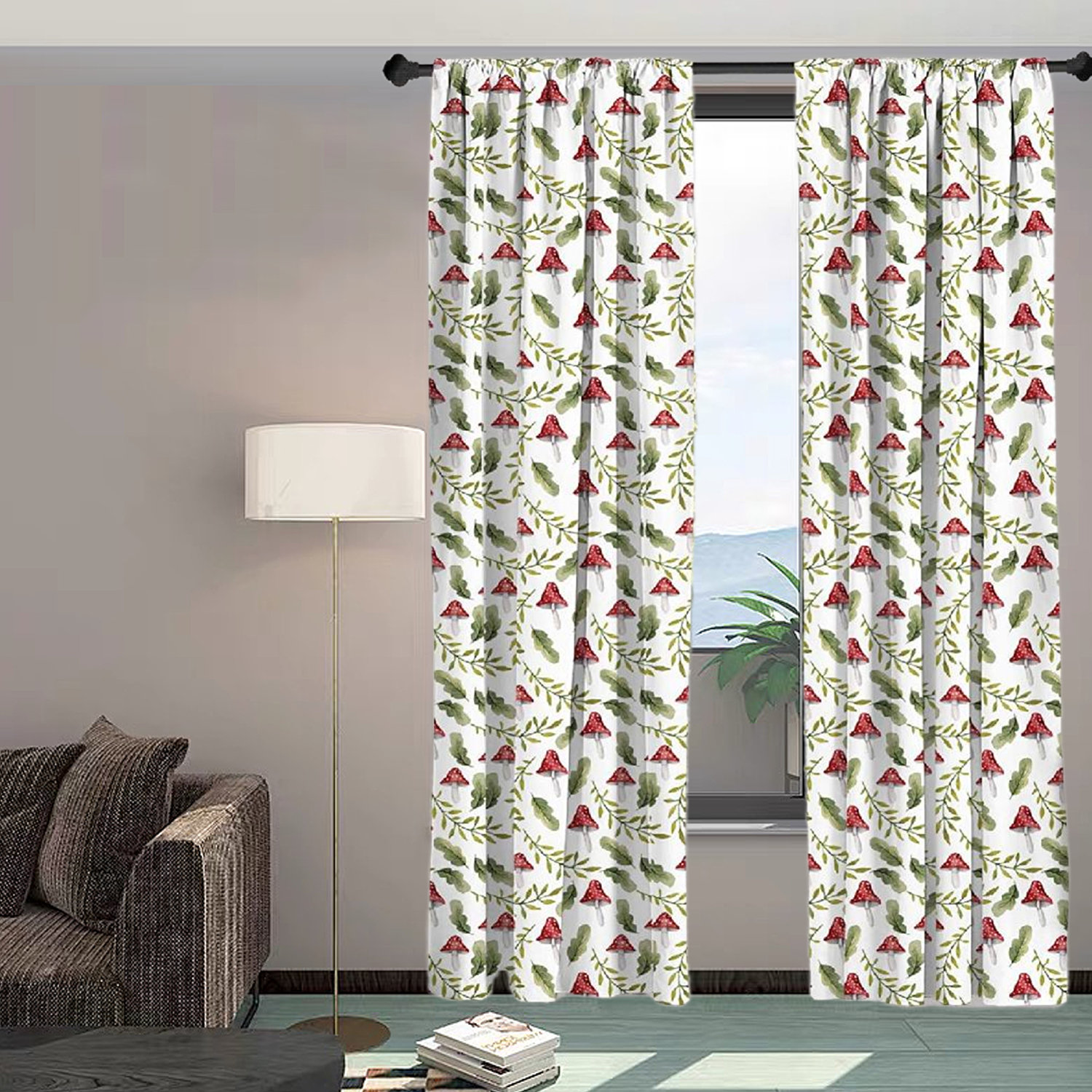 East Urban Home Wasay Microfiber Curtain | Wayfair