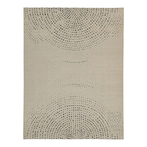 Rug & Kilim Hand Knotted Wool Polka Dots Rug | Wayfair