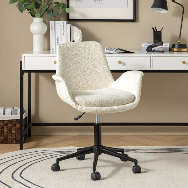 Ebern Designs Anto Modern Padded Arms Office Chair with Mid-height ...