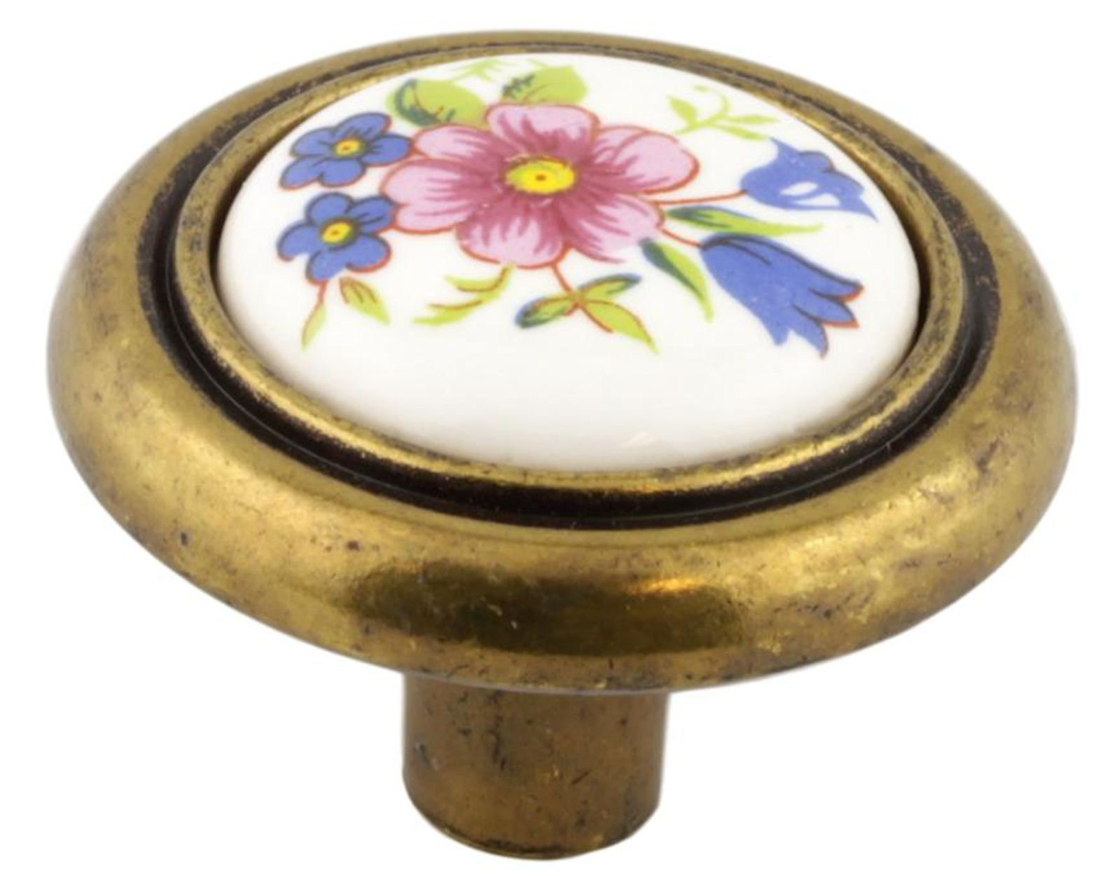 D. Lawless Hardware (5 Pack) 1-1/4 inch Floral Center Knob - Antique ...