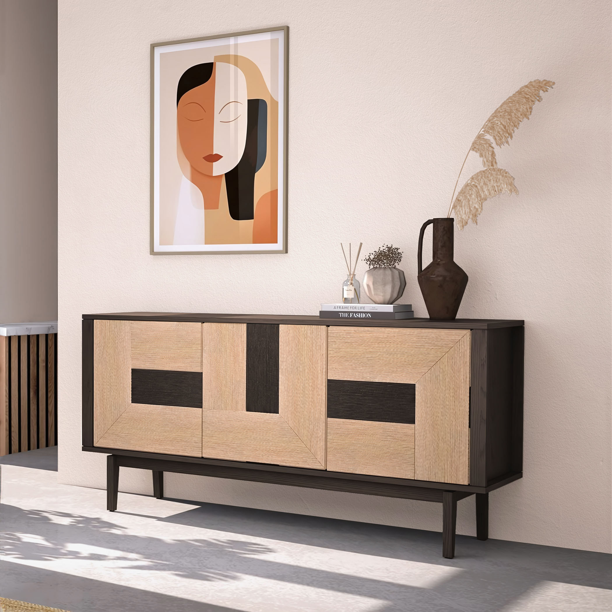 Corrigan Studio® Corrigan Studio Malda 62" Wide Sideboard Modern Large ...