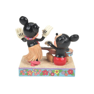 Jim Shore Disney Traditions Mickey and Minnie Hawaii Figurine | Wayfair