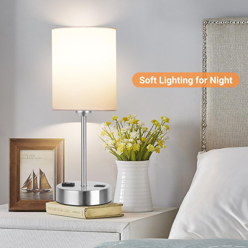 Latitude Run® Tenacia Metal USB Table Lamp & Reviews | Wayfair