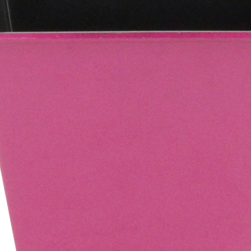 HomeRoots 5" Hot Pink Recycled Plastic Indoor Outdoor Rectangular ...