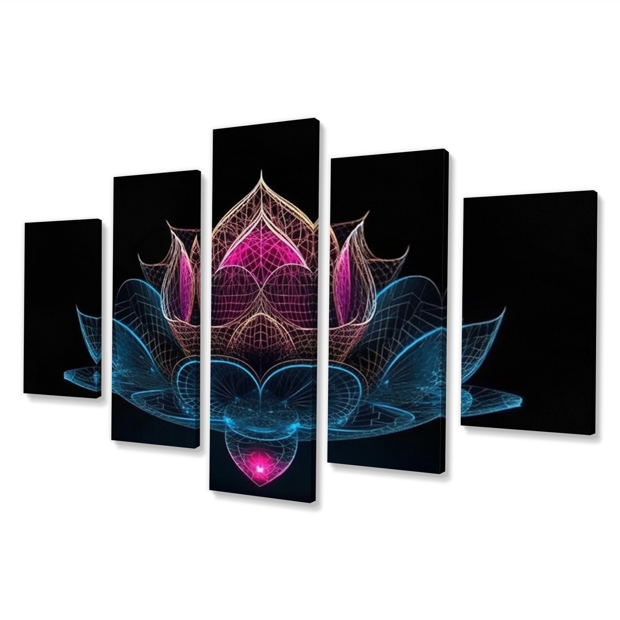 Dakota Fields Lotus Magical Luminiscent Blossoming VII - Lotus Wall Art ...