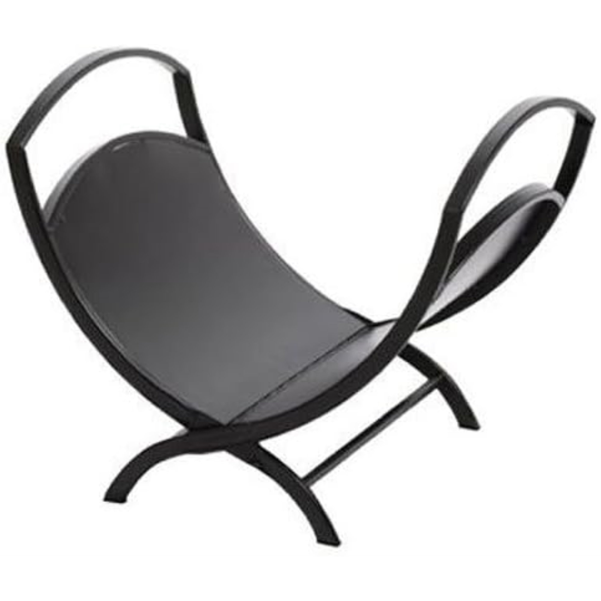 Panacea Products Steel Indoor Foldable Fireplace Log Bin, Black ...