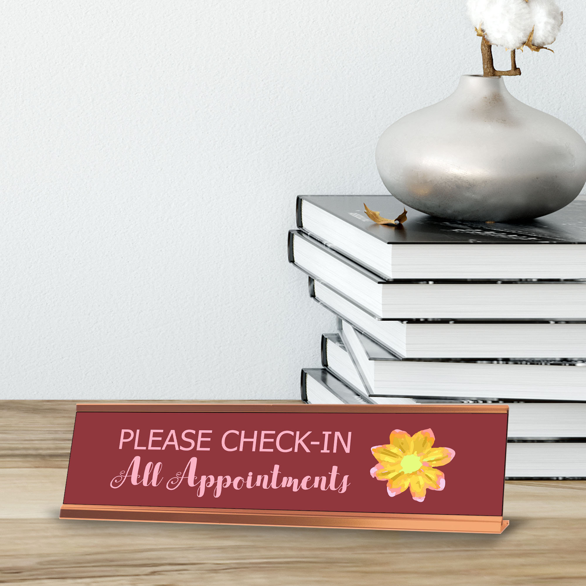 Signs ByLITA Please Check-In All Appointments Desk Sign | Wayfair
