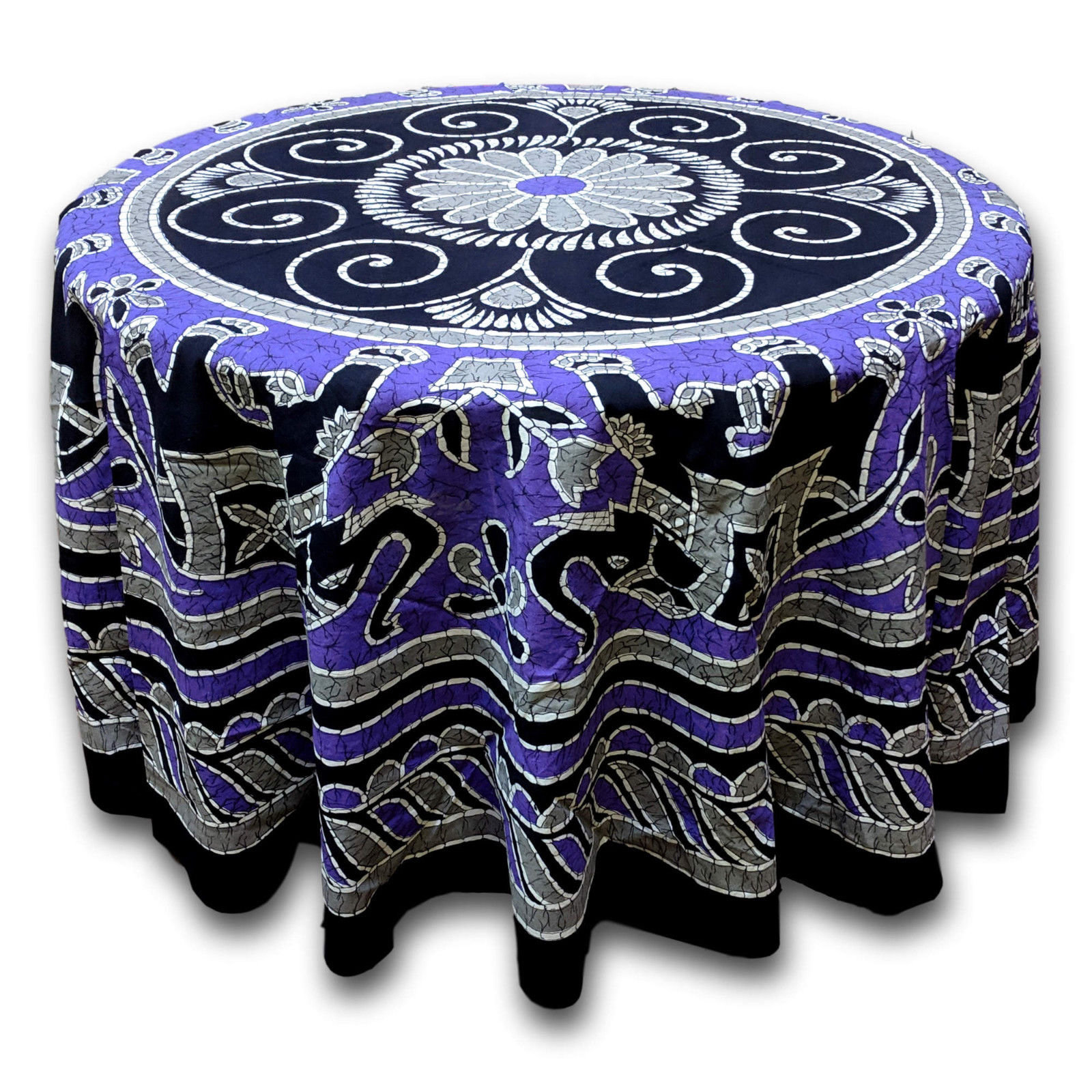 World Menagerie Nerseh Elephant Batik Cotton Tablecloth | Wayfair