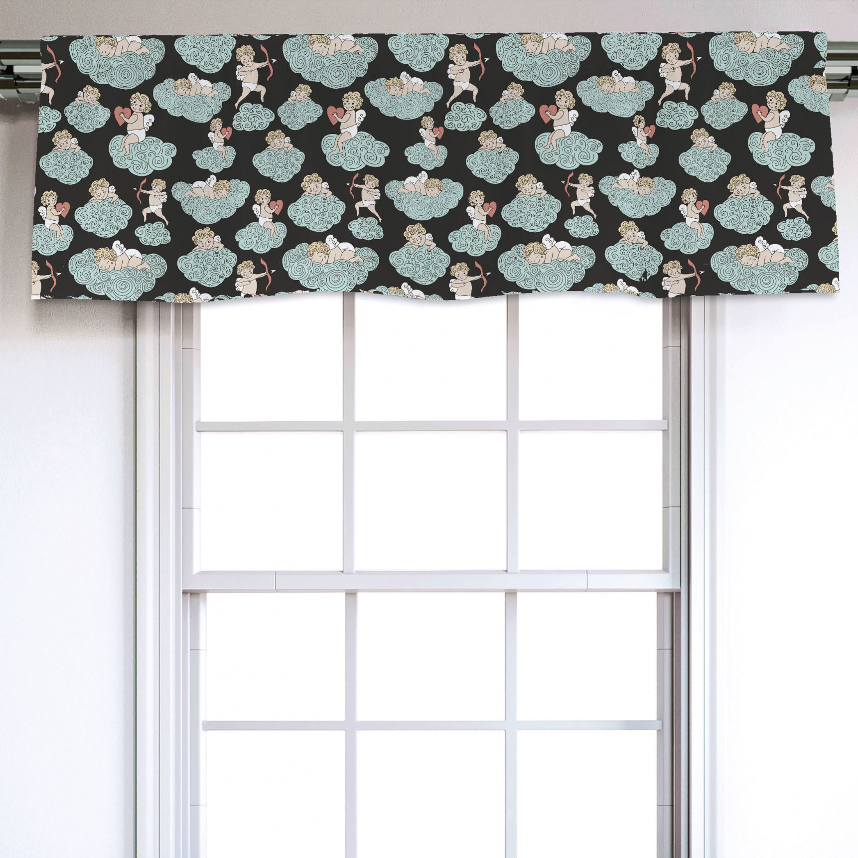 East Urban Home Angel Wings 54" Window Valance | Wayfair