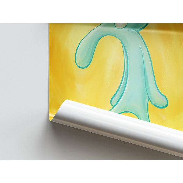 Happy Larry Squidward Bold and Brash Modern Abstract Canvas Wall Art ...
