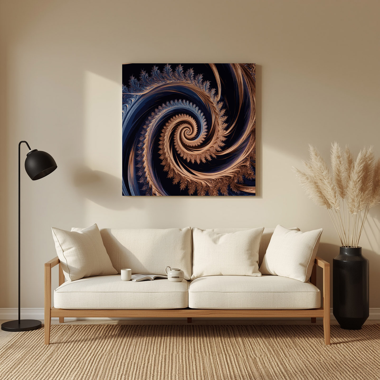 Brayden Studio® SciFi Fractal dimension artwork Purple Metal Wall Art ...