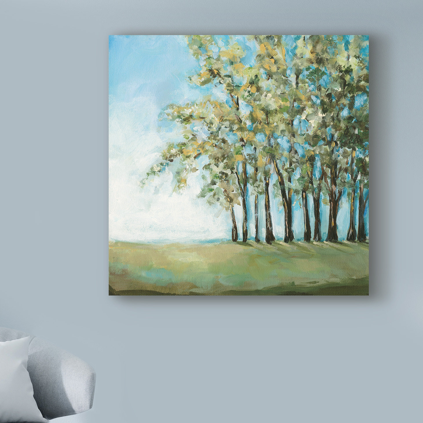 Charlton Home® Tree in Summer by Christina Long - Painting Print on ...