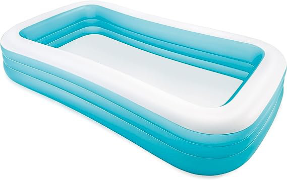 INTEX Plastic Rectangle Inflatable Pool 22cm H x 72cm W x 120cm L ...