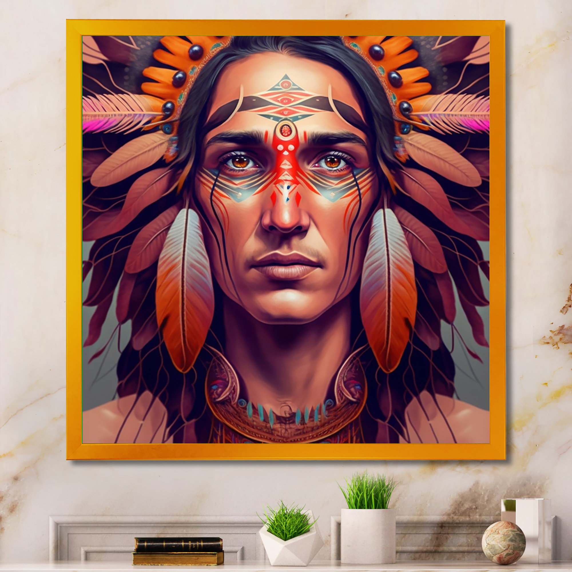 Native American Man Art