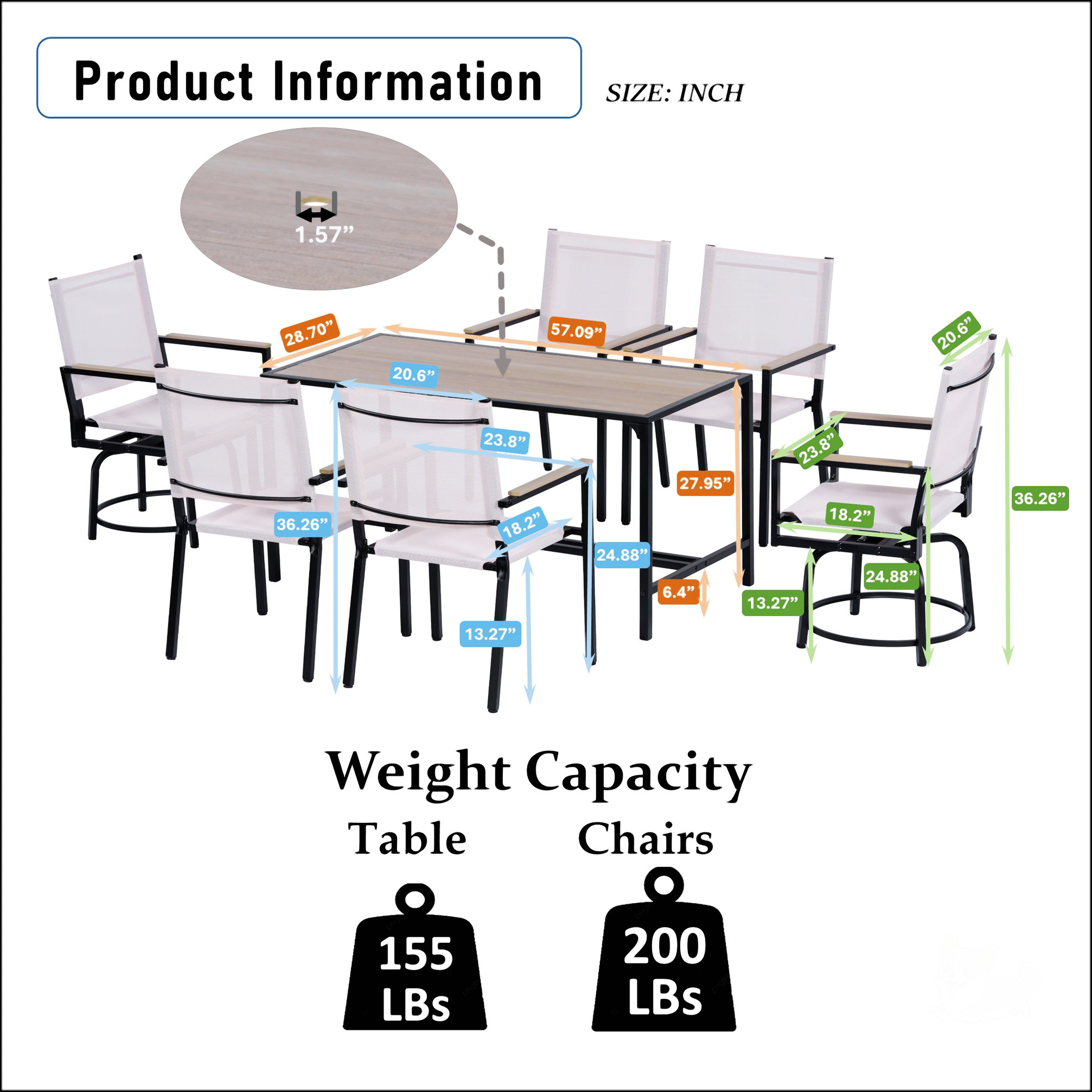 Lark Manor™ Outdoor Patio Set With Weather Resistance And Comfortable ...