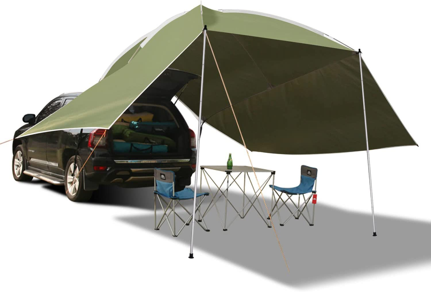 REDCAMP Waterproof Car Awning Sun Shelter, Portable Auto Canopy for ...