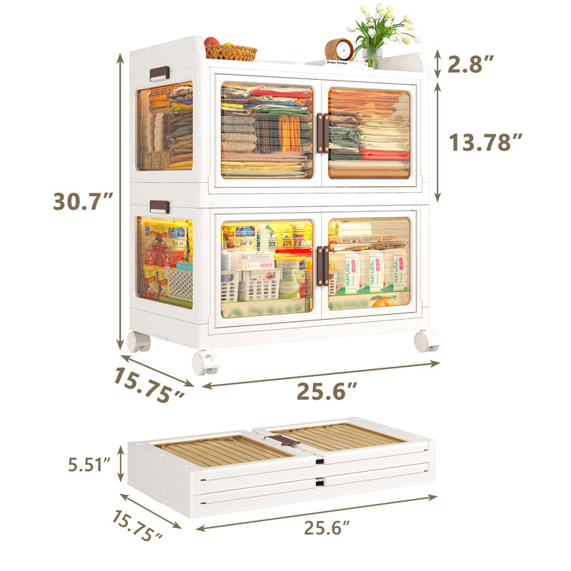 Rebrilliant Storage With Lids - Airtight Multi-use Organizer Bins For ...