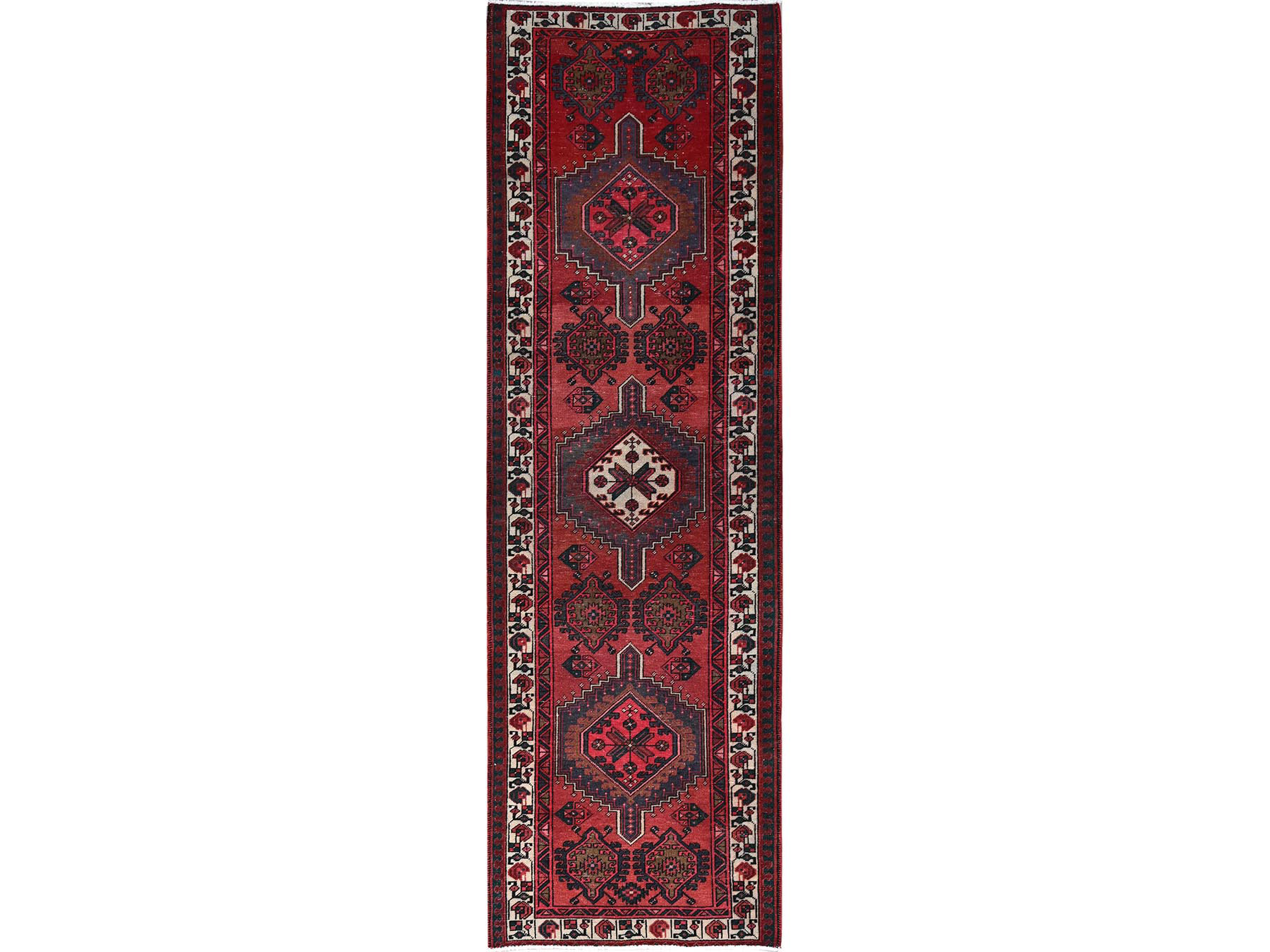 Wildon Home® 3'3"x10'6" Upsdell Red Vintage North West Zoroastrian ...