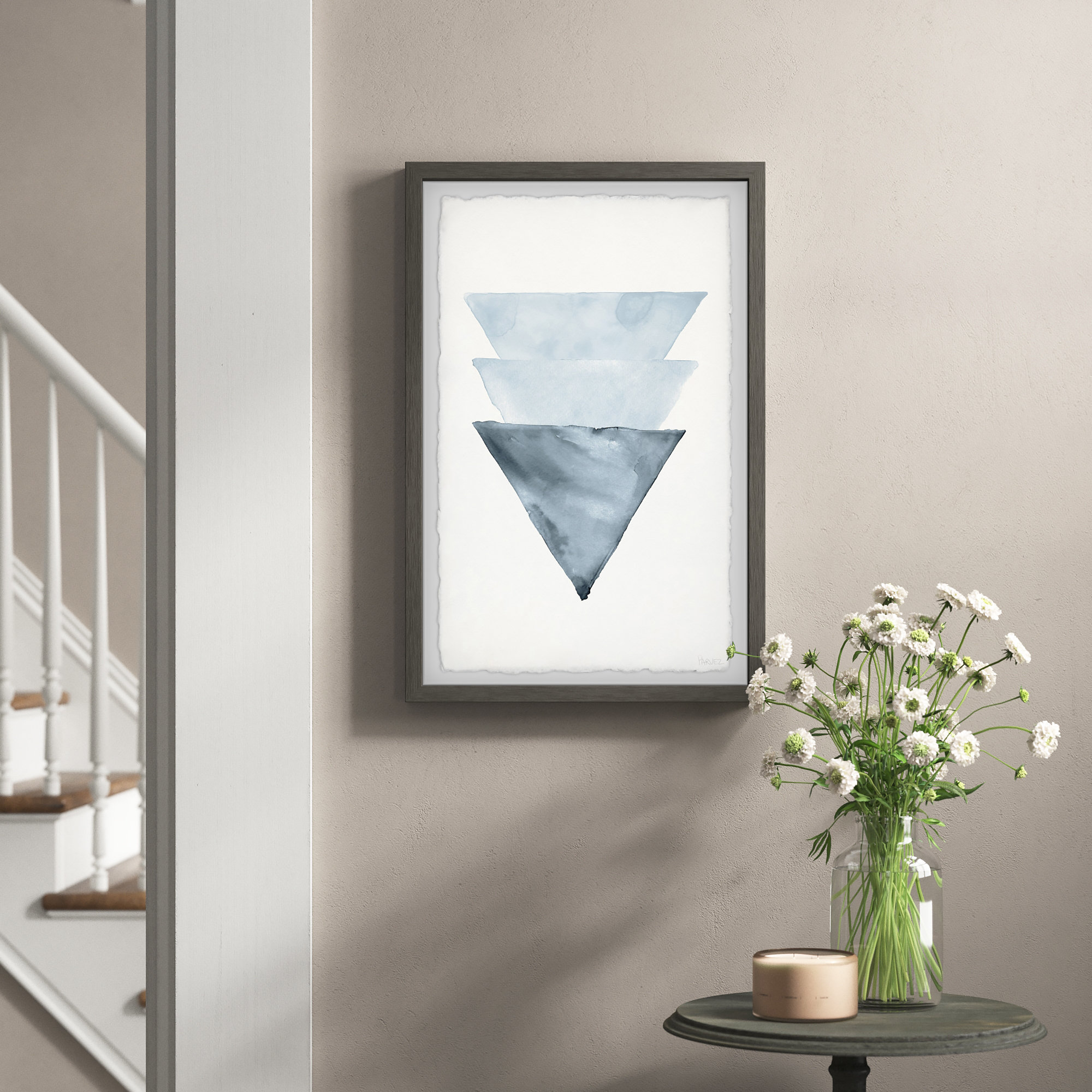 Wade Logan® Linnie Triangles Overlap by Parvez Taj - Picture Frame ...