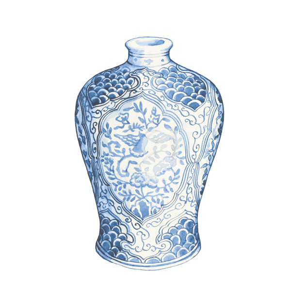 Charlton Home® " Ginger Jar I On White " on | Wayfair