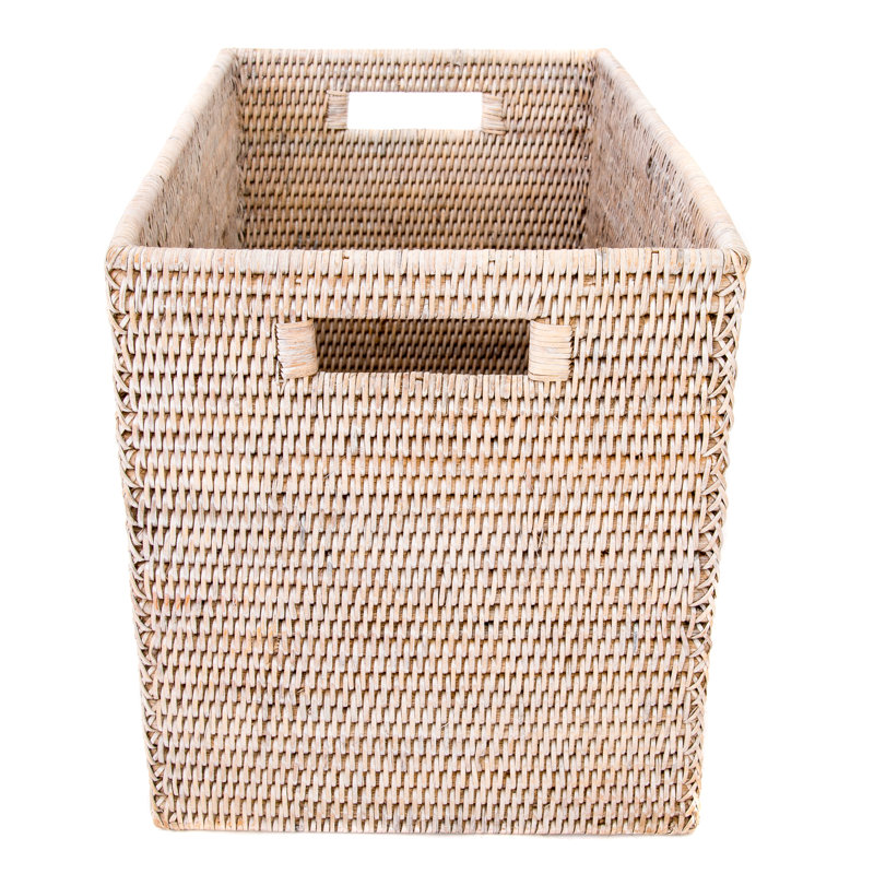 Birch Lane™ Rectangular Rattan Basket & Reviews | Wayfair