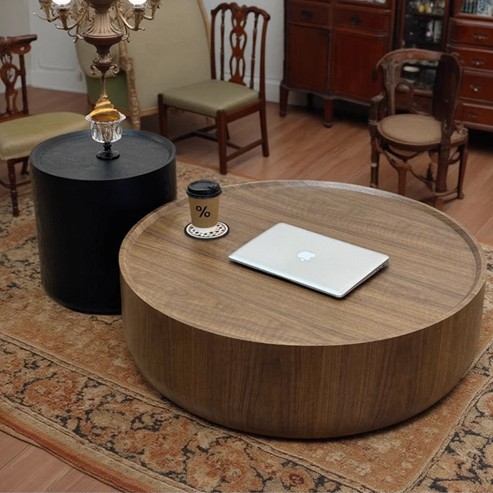 Hokku Designs Zen Black Walnut Minimalist Coffee Table | Wayfair