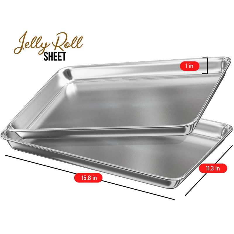 Joytable Non-Stick Aluminized Steel Jelly Roll Pan Set | Wayfair