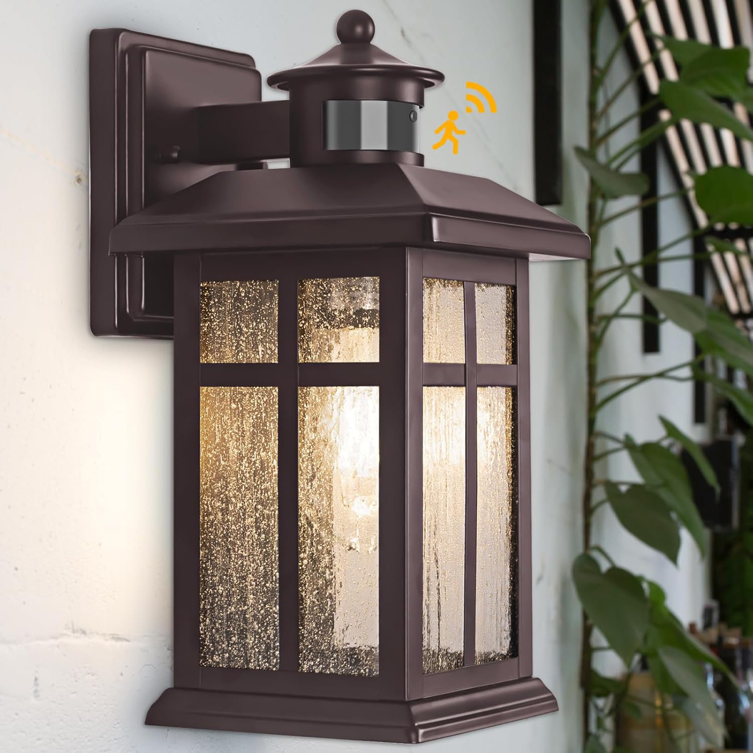 Winston Porter Outdoor Wall Light Motion Sensor - Updated Dusk to Dawn ...