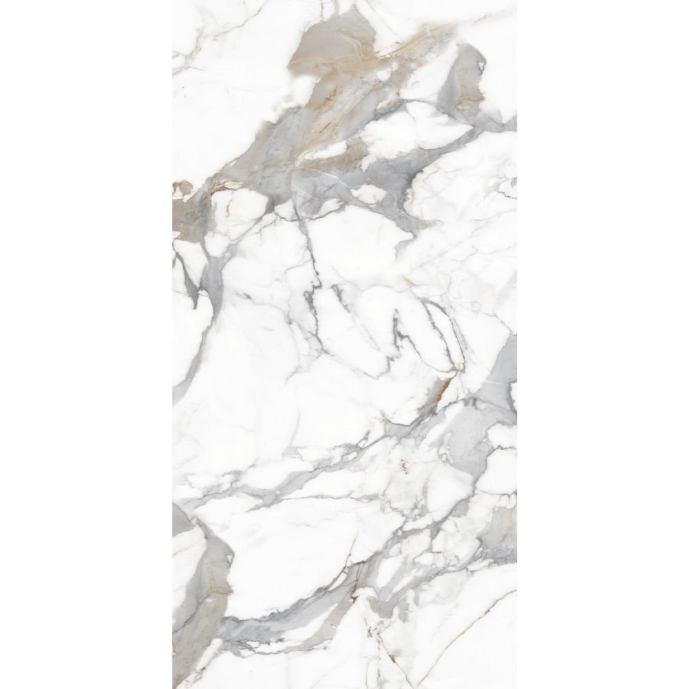 MALAKAN INC. 32" X 64" Porcelain Marble Look Wall & Floor Tile ...