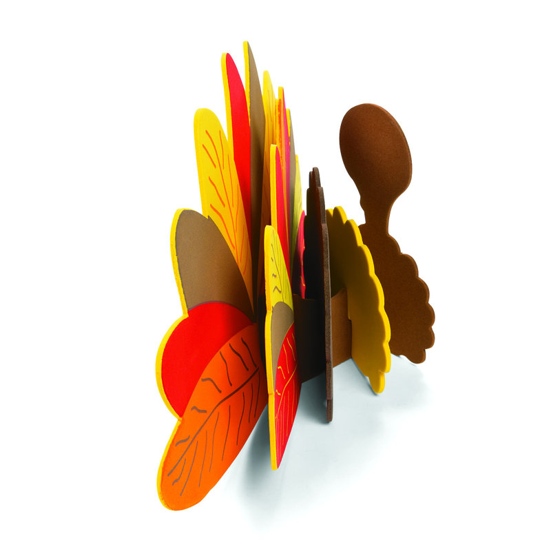 The Holiday Aisle® Arikah 12 Piece Standing Turkey Craft Confetti | Wayfair