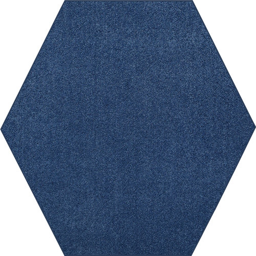 Latitude Run® Solid Color Hexagon Shape Area Rugs Royal | Wayfair