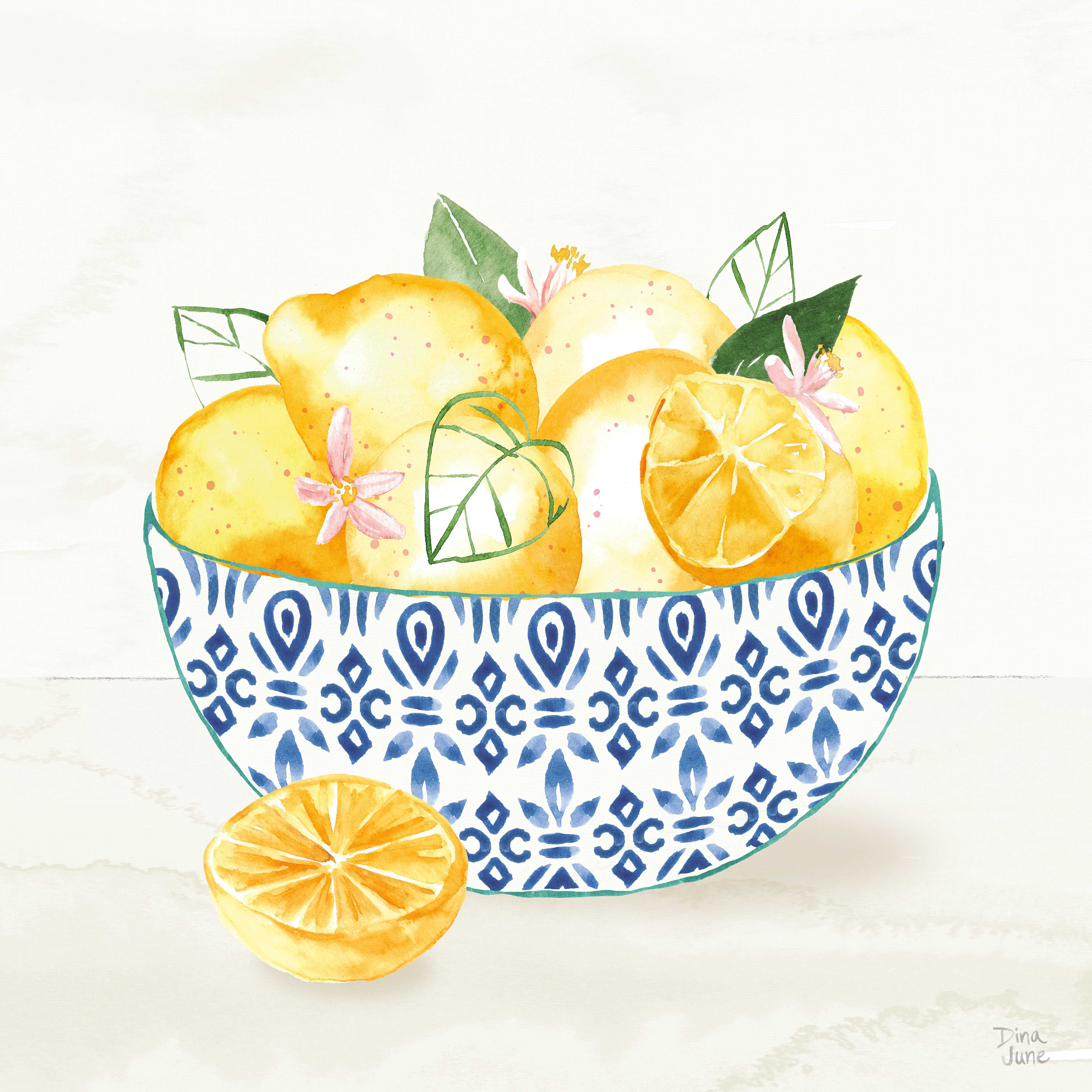 August Grove® Citron Traditions II by Dina June - Wrapped Canvas Print ...