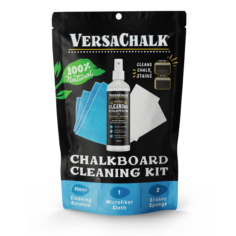 VersaChalk Chalkboard & Whiteboard Cleaning Kit, 250ml | Wayfair