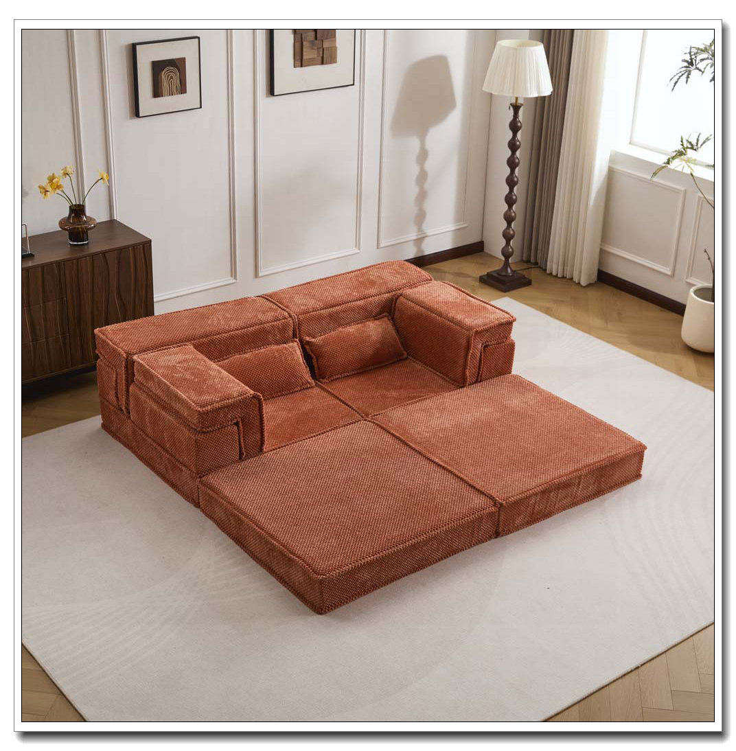 Latitude Run® Compression Mahjong Sofa,Convertible Floor Sofa Bed,DIY ...