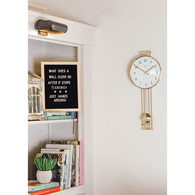 Hermle Clocks Highbury Metal Pendulum Clock & Reviews | Perigold