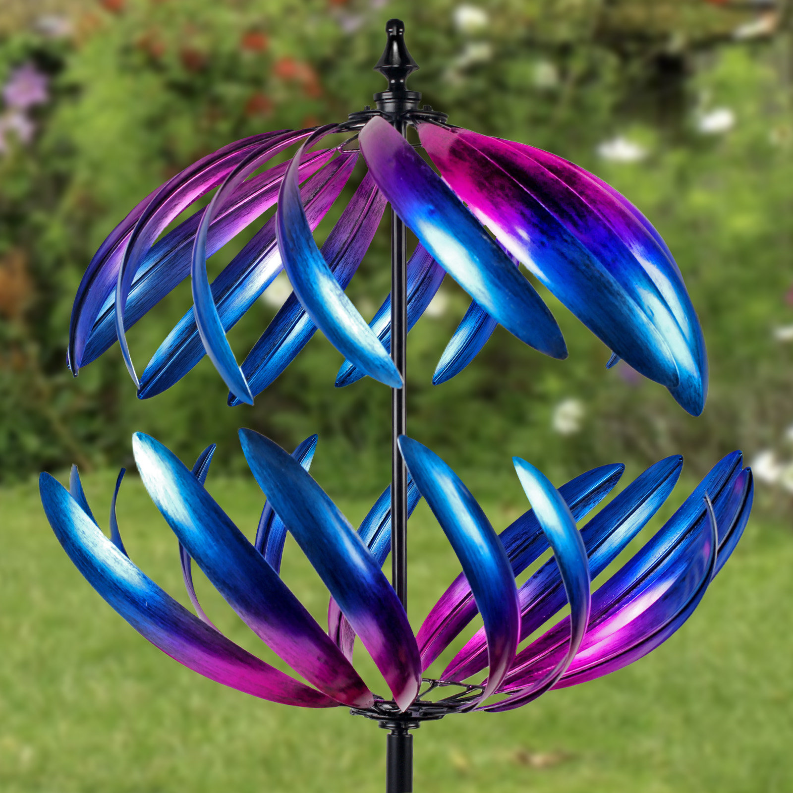 Arlmont & Co. Double-Layer Garden Spinner & Reviews | Wayfair