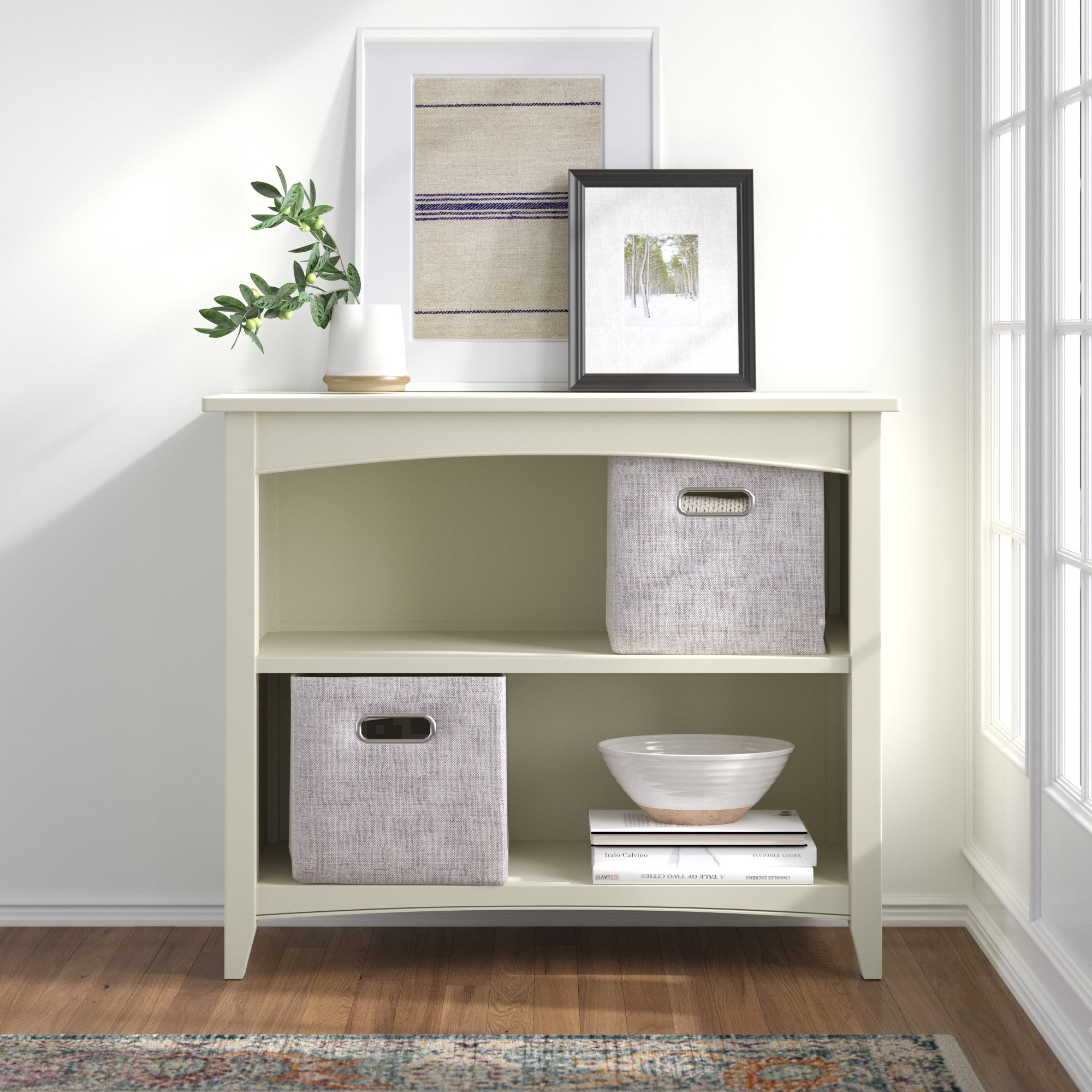 Lark Manor™ Artus Shaker Cottage Bookcase, Office Storage Organizer ...