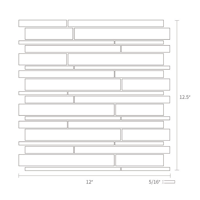MatrixStoneUSA Simply 12" x 13" Glass Linear Wall Tile & Reviews | Wayfair