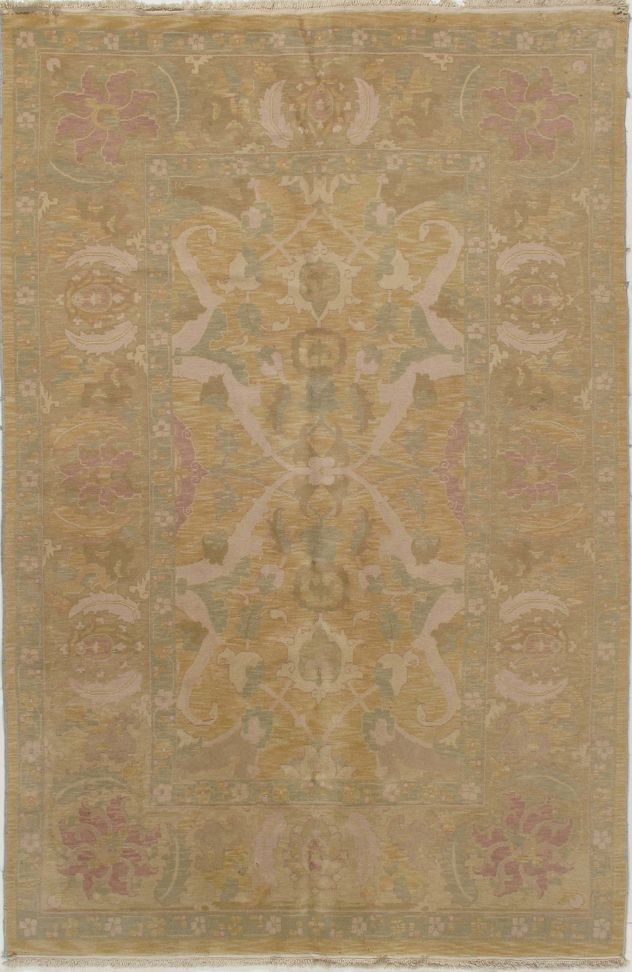 Lavender Oriental Carpets Antique One-of-a-Kind 6'4" X 9'9" 2000s Wool ...