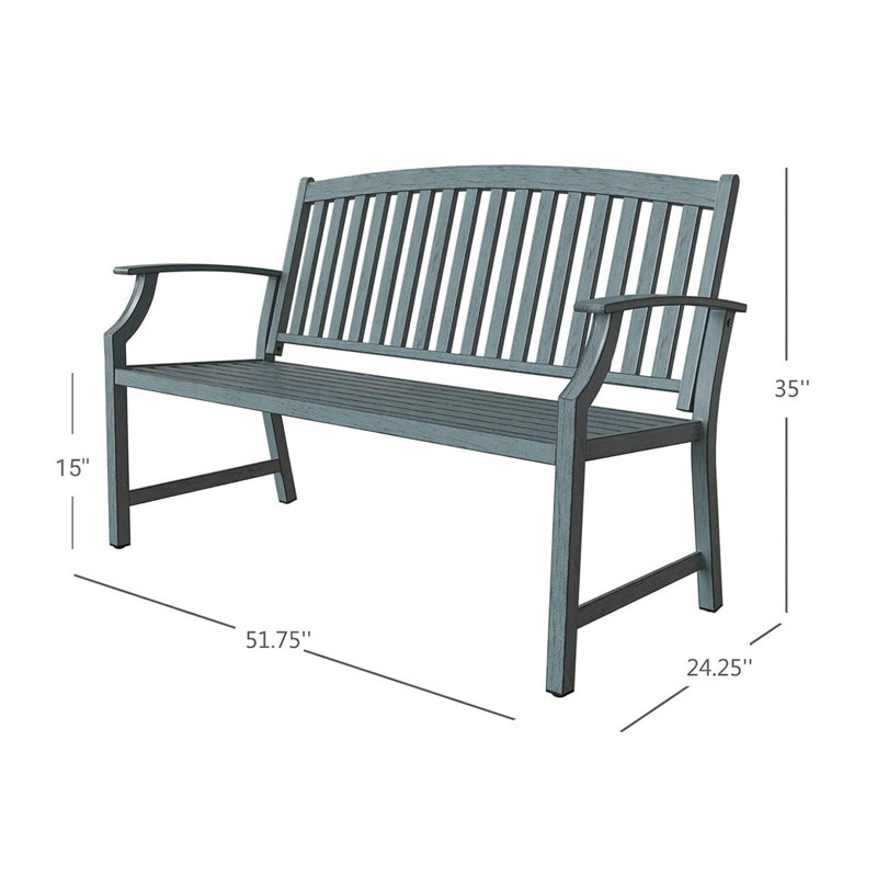 Lark Manor™ Grand patio Farmhouse Outdoor Bench | Wayfair